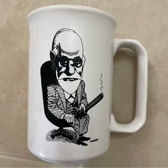 Tams | Dining | Rare Vintage Tams Sigmund Freud Made In England Coffee ...